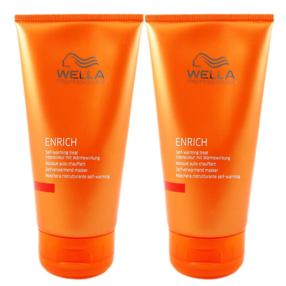 2 x 150 ml Wella Enrich Self Warming Mask Set bei Riemax