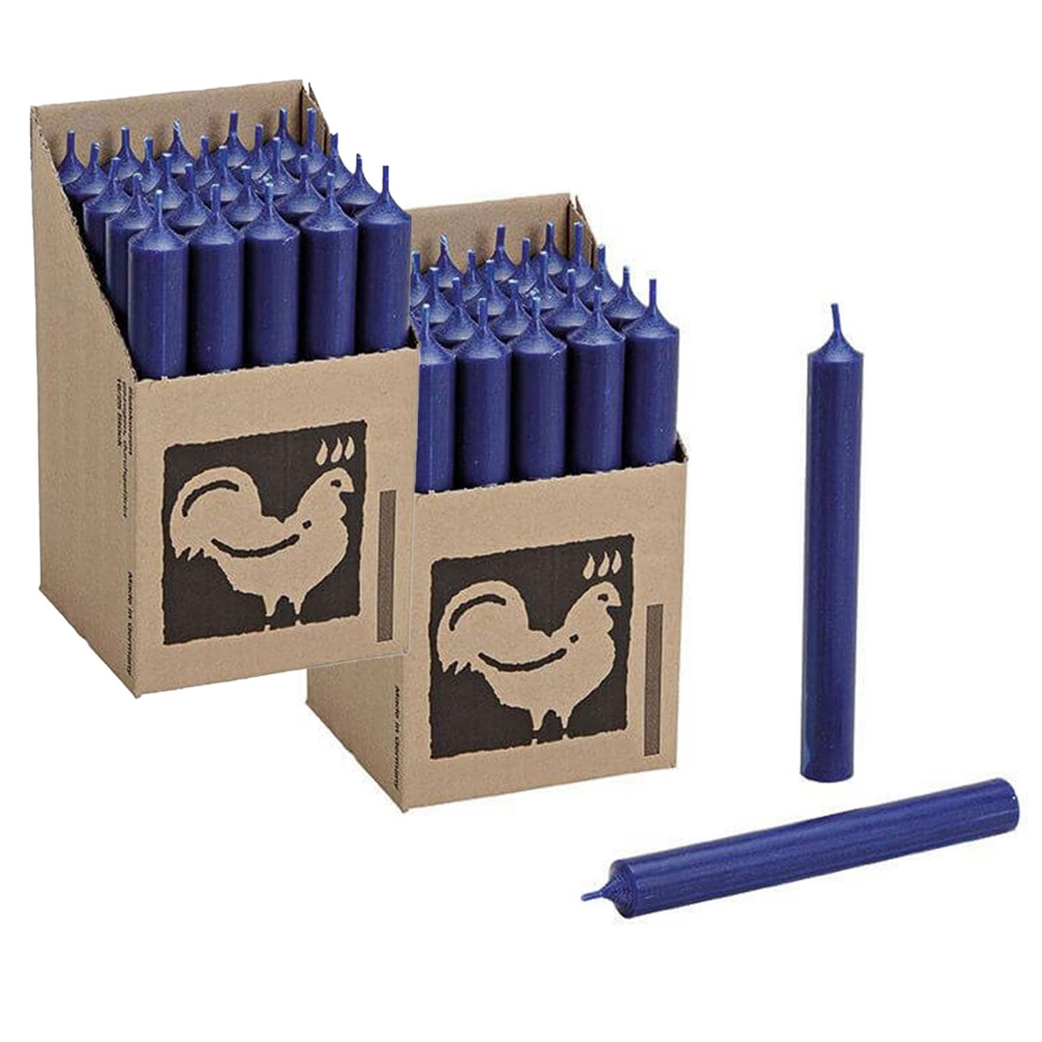 2 x 25 Stabkerzen Dunkelblau 250 x 22 mm Kerzenfarm Kerzen bei Riemax