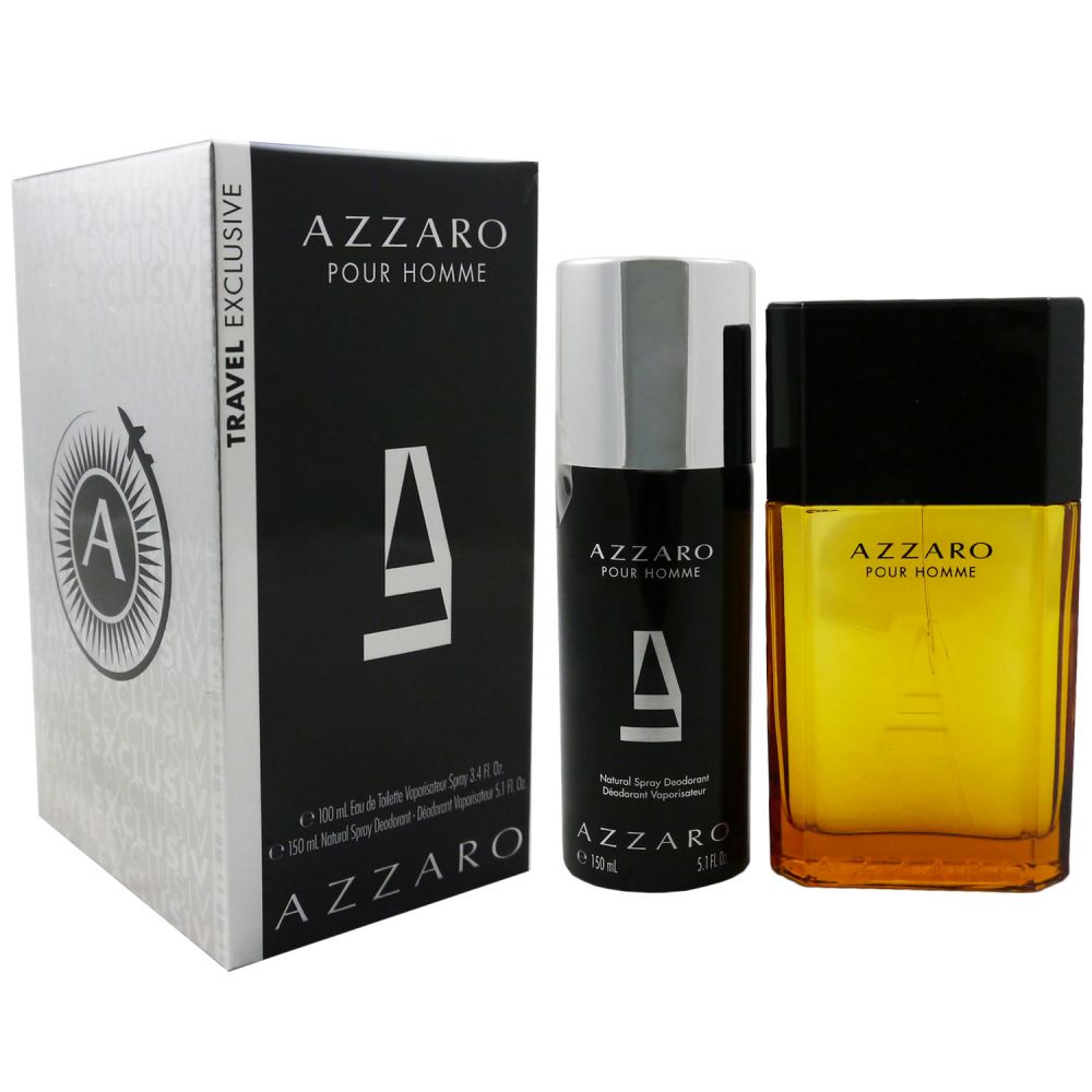 Azzaro pour Homme Set 100ml EDT & 150ml DS Travel Exclusiv bei Riemax