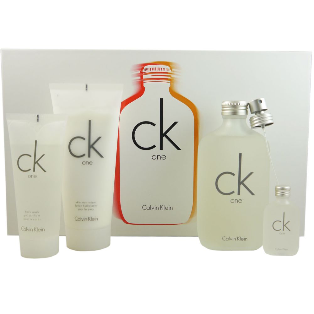 Calvin Klein CK One Set 200ml EDT/15ml EDT/200ml BL/100ml DG bei Riemax
