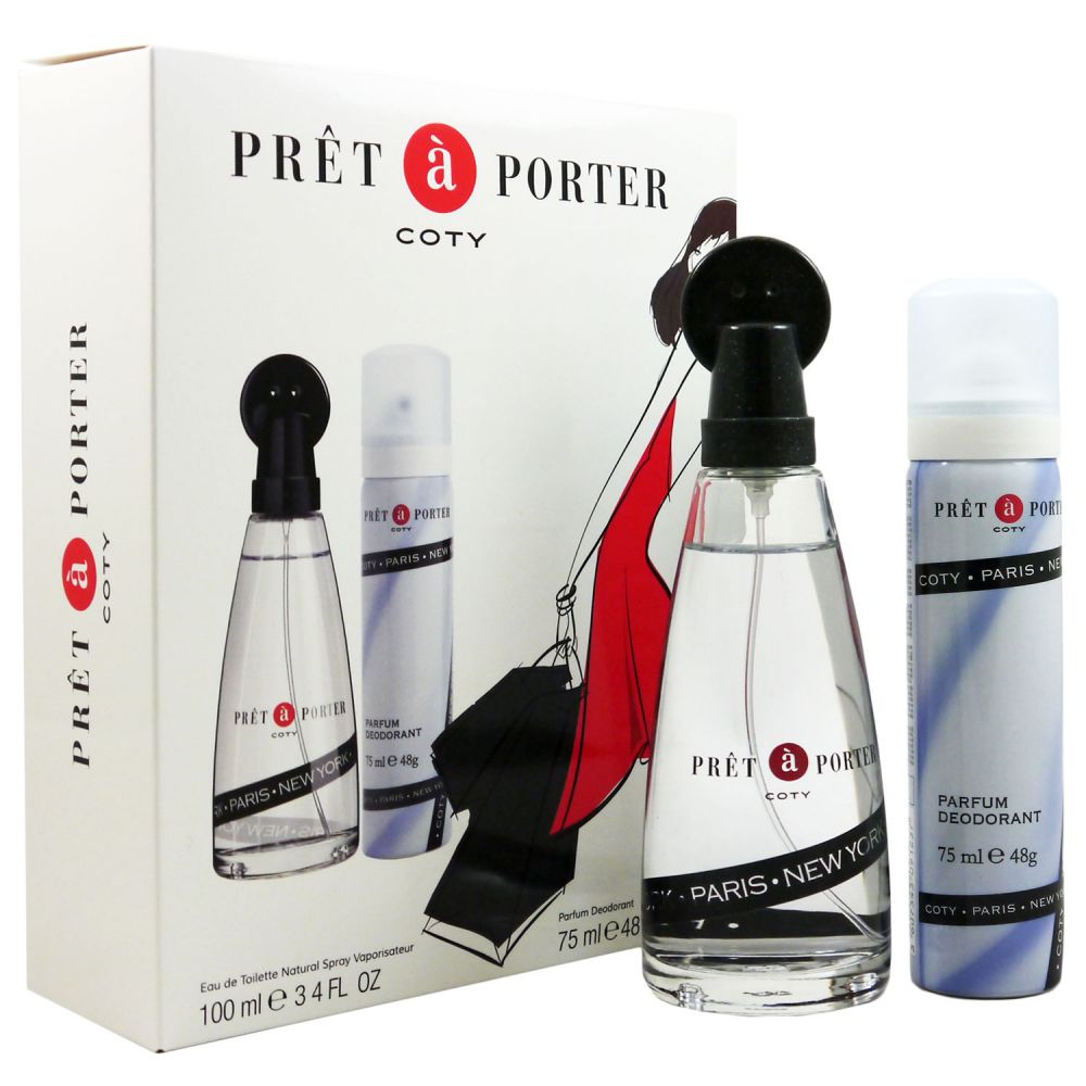 Coty Pret A Porter Set 100ml EDT & 75ml Deodorant Spray bei Riemax
