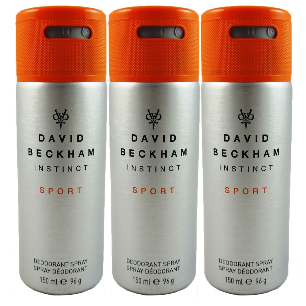 David Beckham Instinct Sport Man 3 x 150ml Deo Spray Deodorant Set bei ...