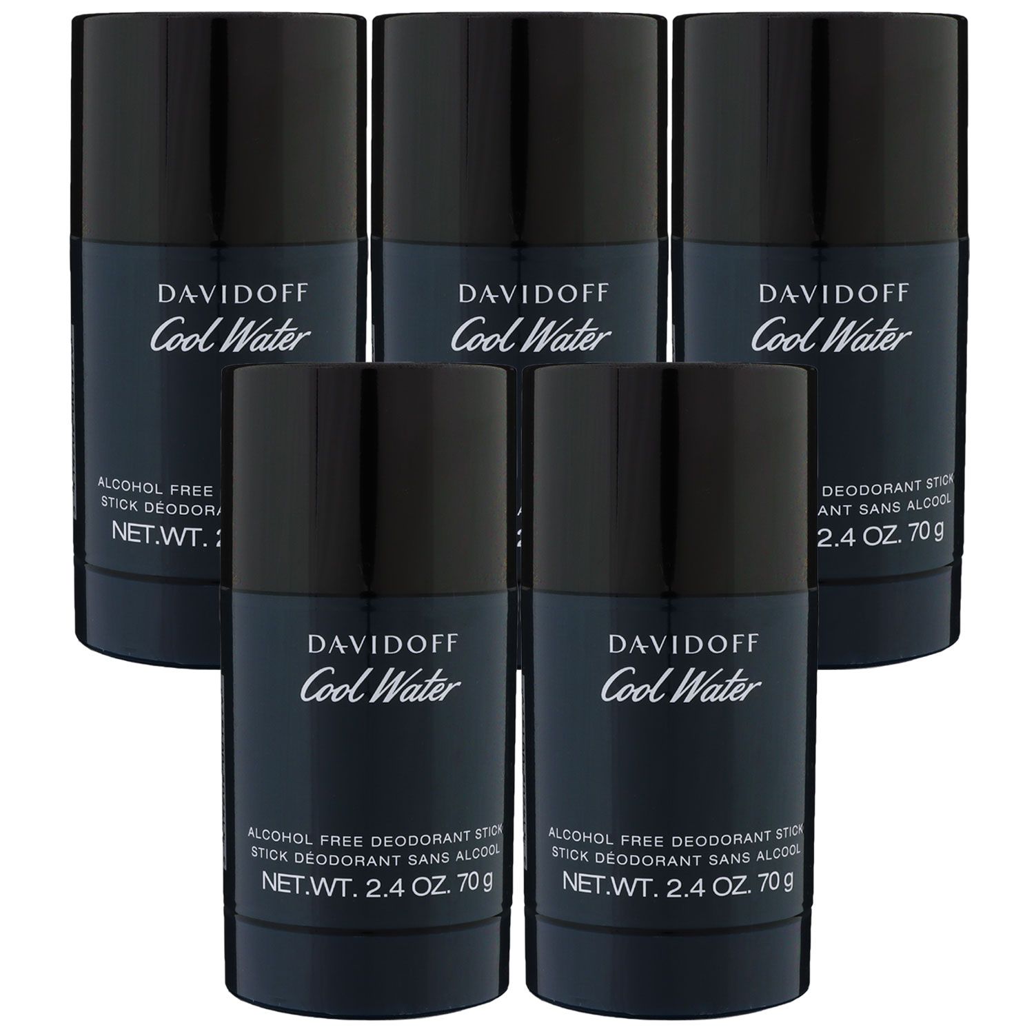 Davidoff Cool Water Man 5 x 75 ml Deostick Alkoholfrei Set bei Riemax