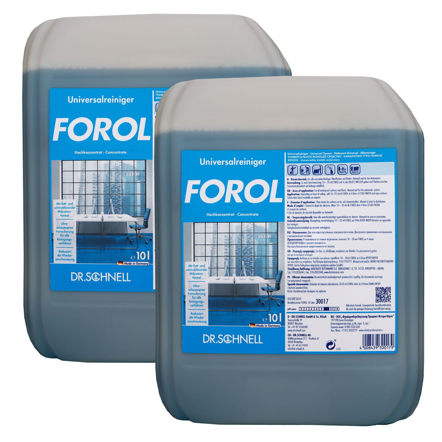 Forol Konzentrat 2 x 10 Liter Universalreiniger Allzweckreiniger bei Riemax