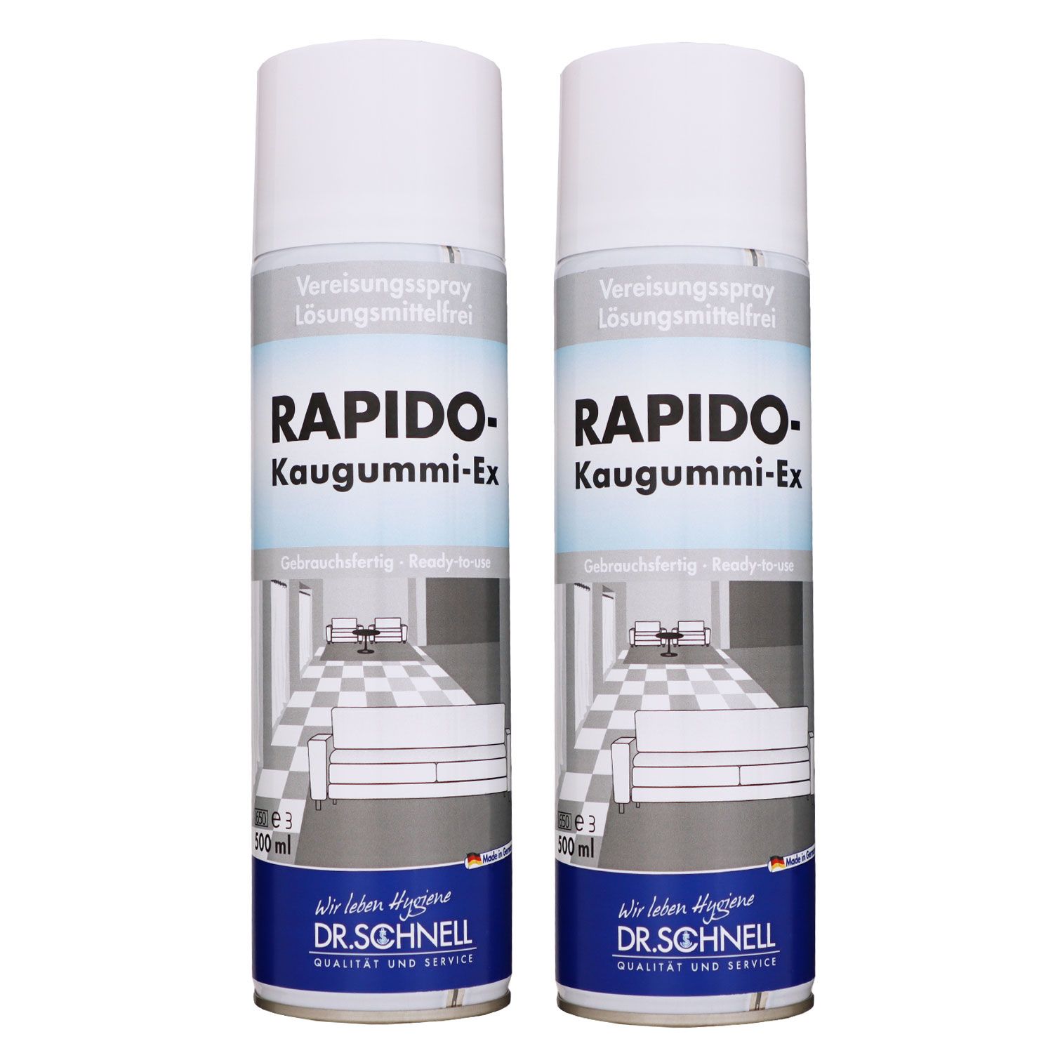 Dr. Schnell Rapido Kaugummi Ex 2 x 500 ml Vereisungsspray bei Riemax