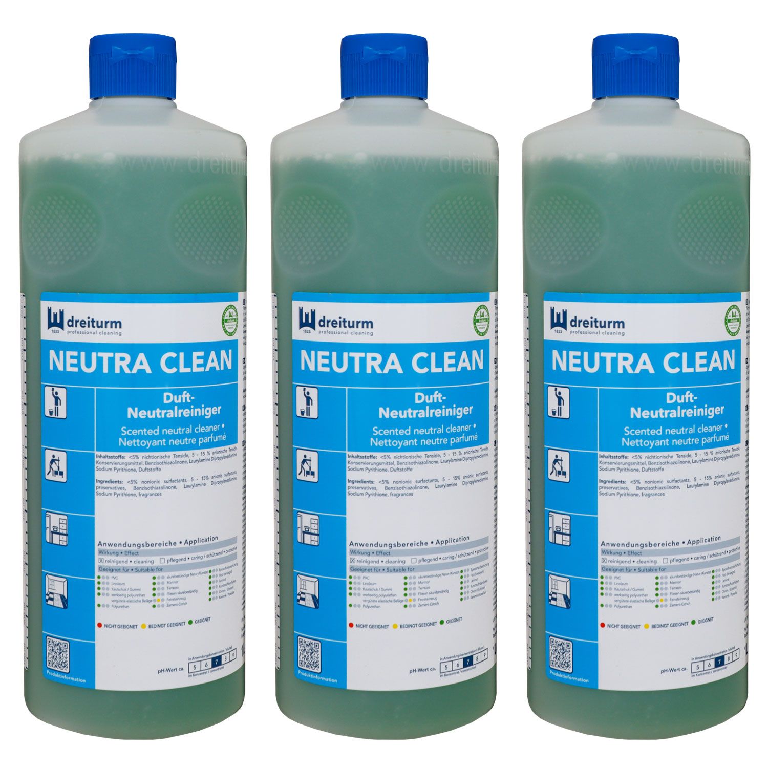 Dreiturm Neutra Clean 3 x 1 L Duftneutralreiniger