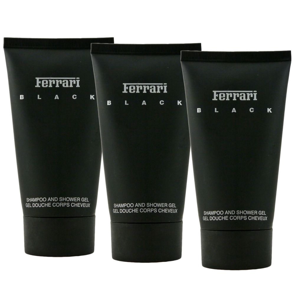 Ferrari Scuderia Black 3 x 150ml Shampoo & Showergel Set bei Riemax