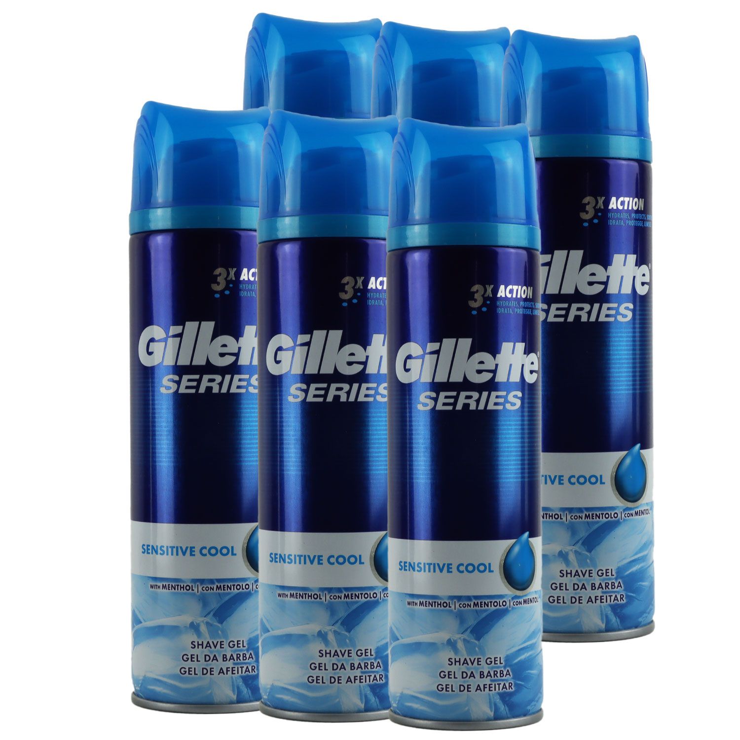 Gillette Series Sensitive Cool Rasiergel 200 ml