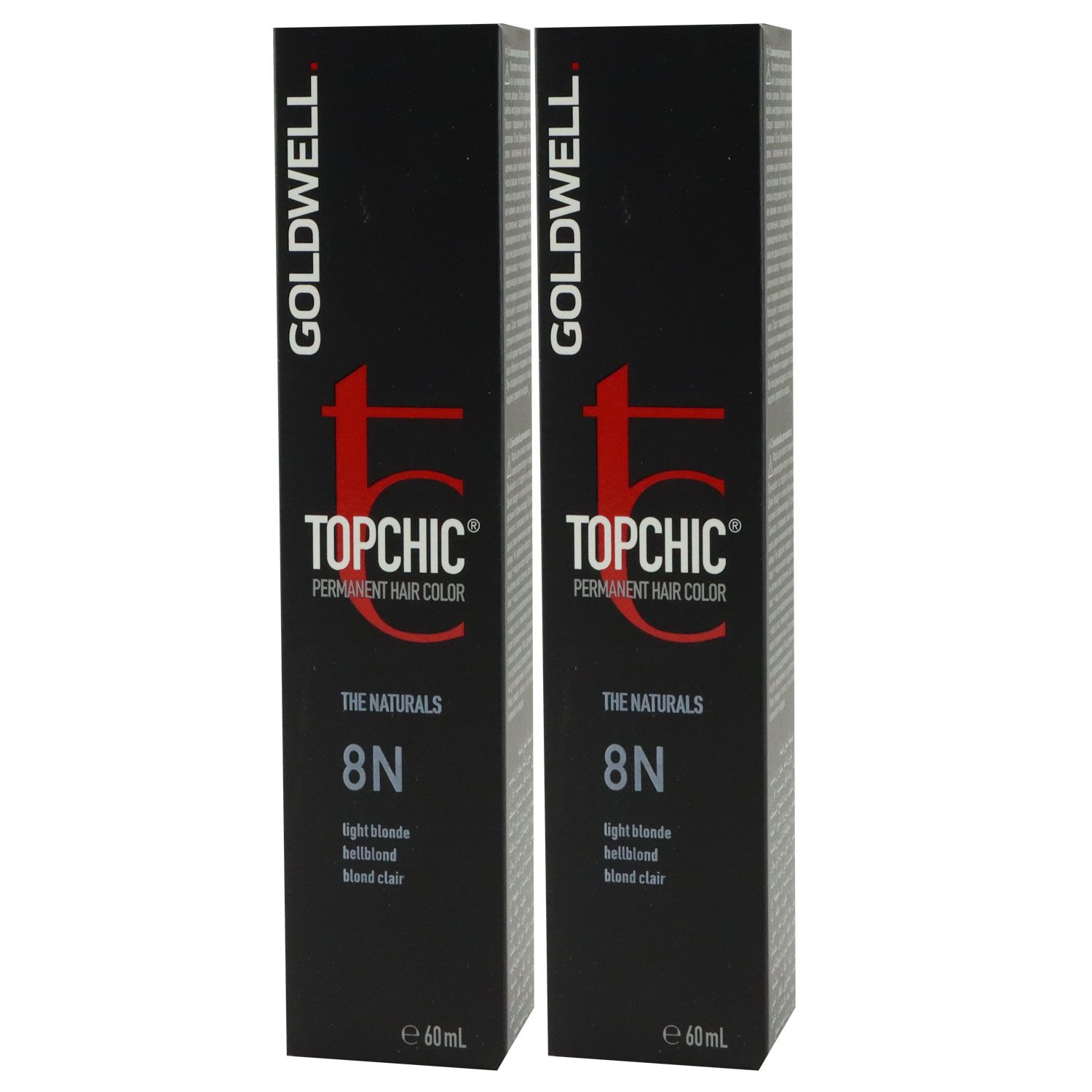 Goldwell Topchic 2 x 60 ml Tube Oxidative Haarfarbe 8N Set bei Riemax