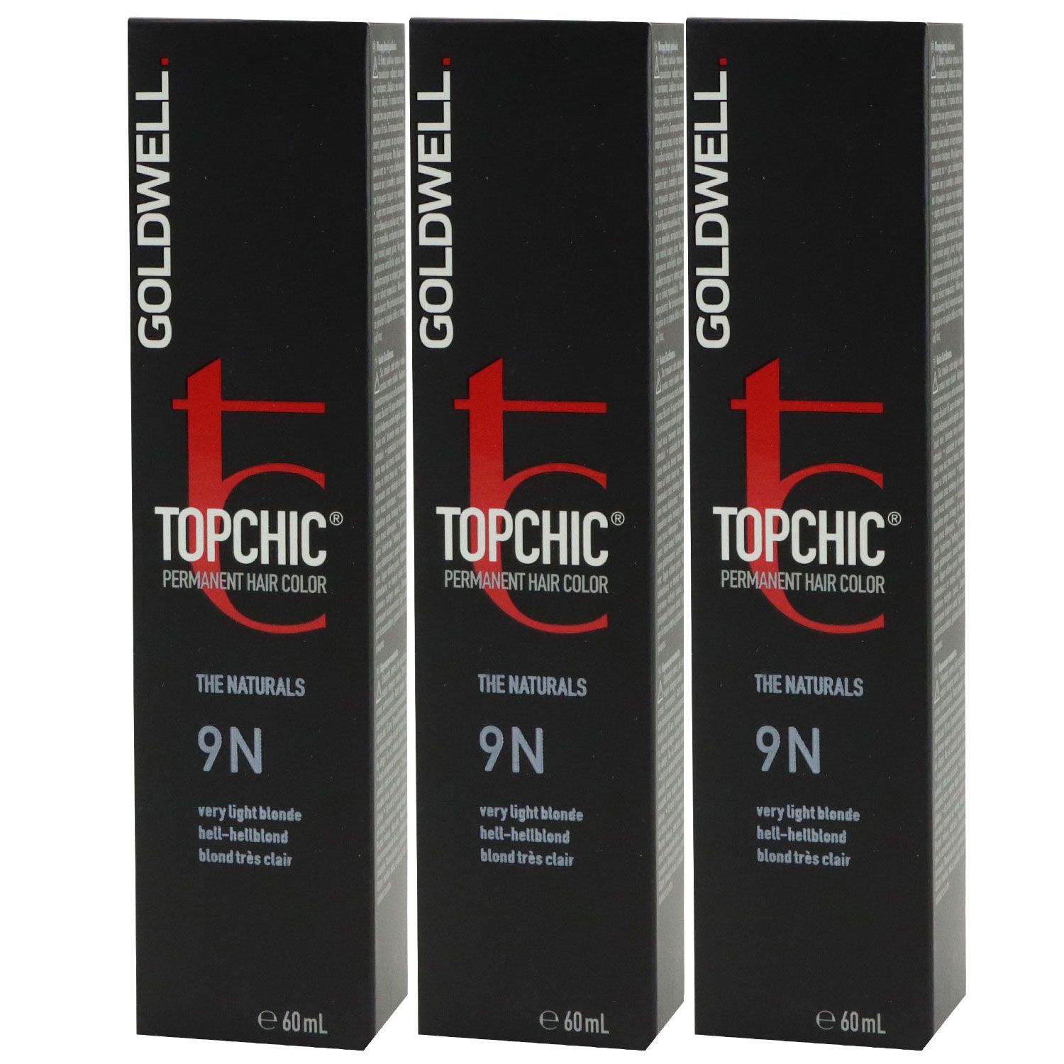Goldwell Topchic 3 x 60 ml Tube Oxidative Haarfarbe 9N Set bei Riemax