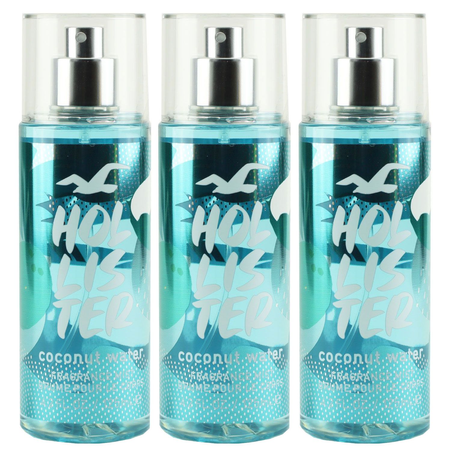 Hollister Coconut Water 3 x 125 ml Bodymist Fragrance Mist bei Riemax