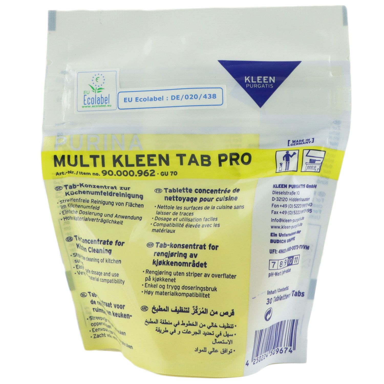 Kleen Purgatis Purina Multi Kleen Tab Pro 30 Tabs pro Packung bei Riemax