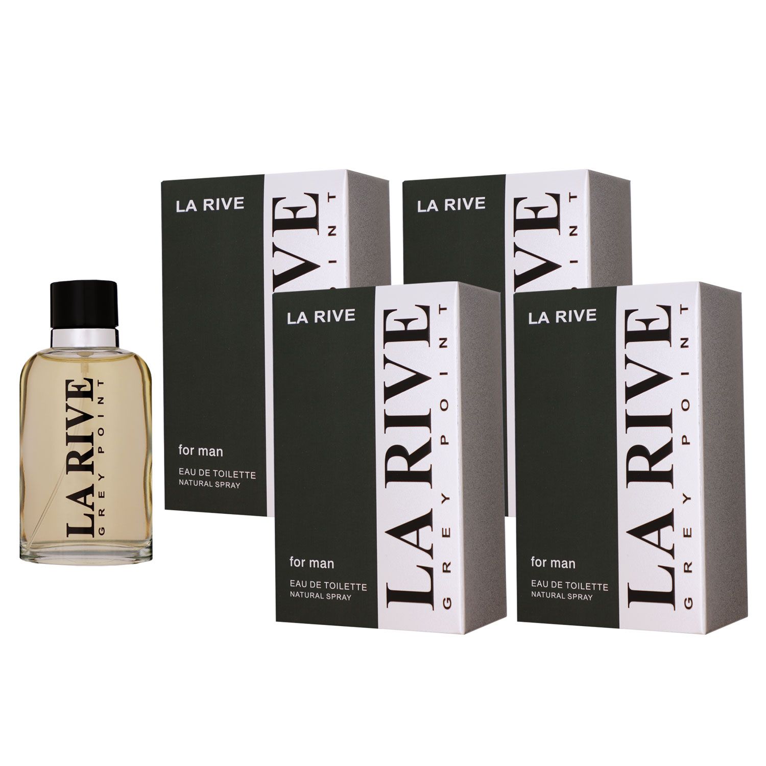 La Rive Grey Point 4 x 90 ml Eau de Toilette EDT Set OVP NEU bei Riemax