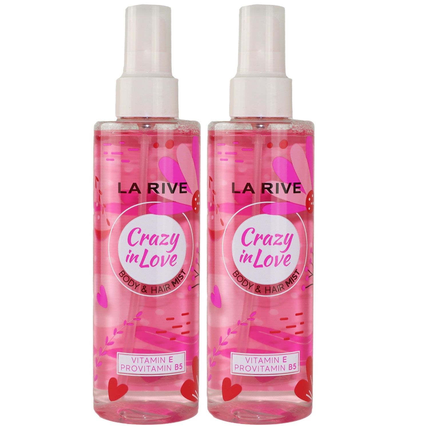 La Rive Hair & Body Mist Crazy in Love 2 x 200 ml spray