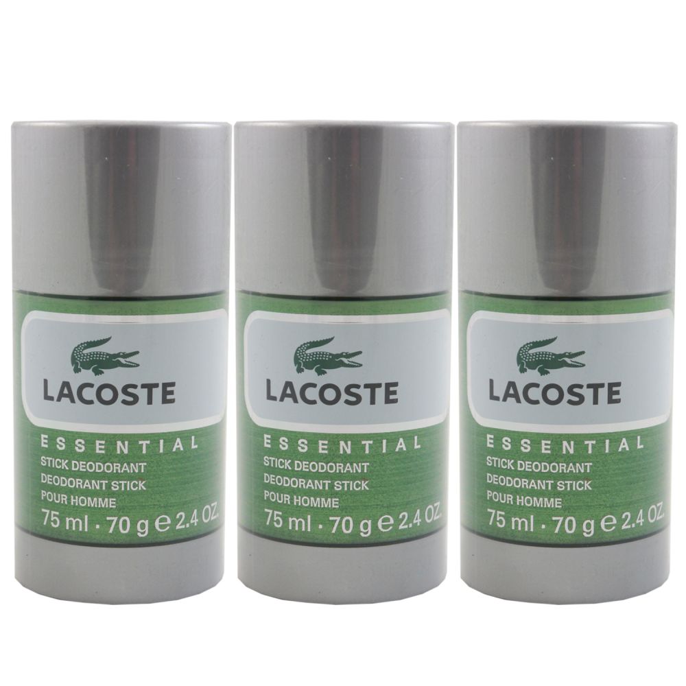 Lacoste Essential pour Homme 3 x 75 ml Deo Stick Deodorant Deo Set bei ...