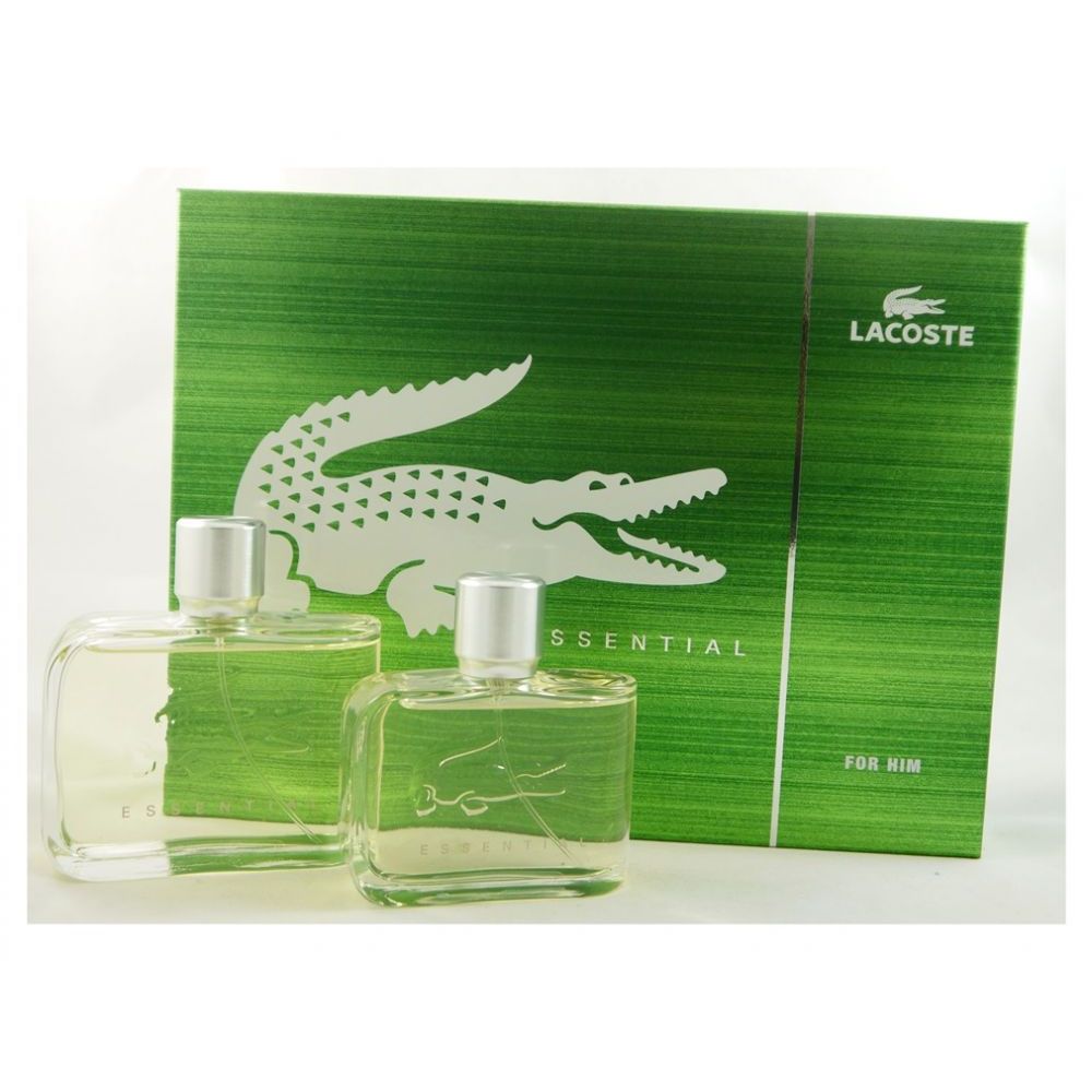 Lacoste Essential pour Homme Set 125 ml Eau de Toilette EDT & 75 ml ...