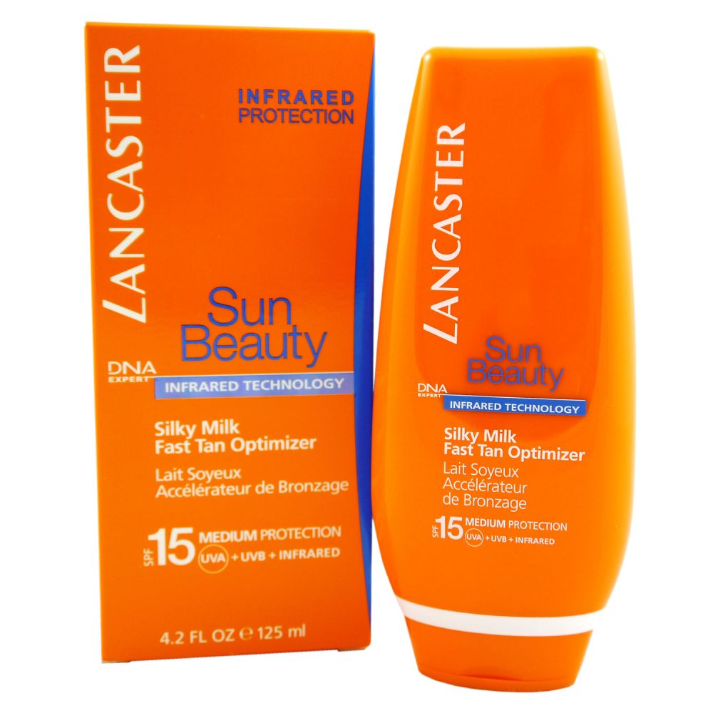 Lancaster Sun Beauty Silky Milk Fast Tan Optimizer SPF 15 Sonnenmilch ...