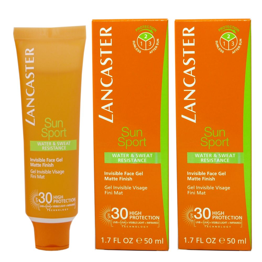 Lancaster Sun Sport Invisible Face Gel SPF 30 2 x 50 ml bei Riemax