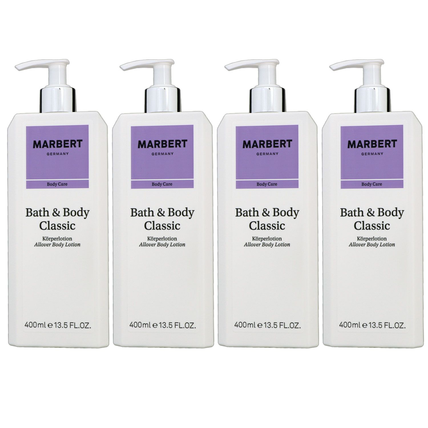 Marbert Bath & Body Classic 4 x 400 ml Bodylotion Set bei Riemax