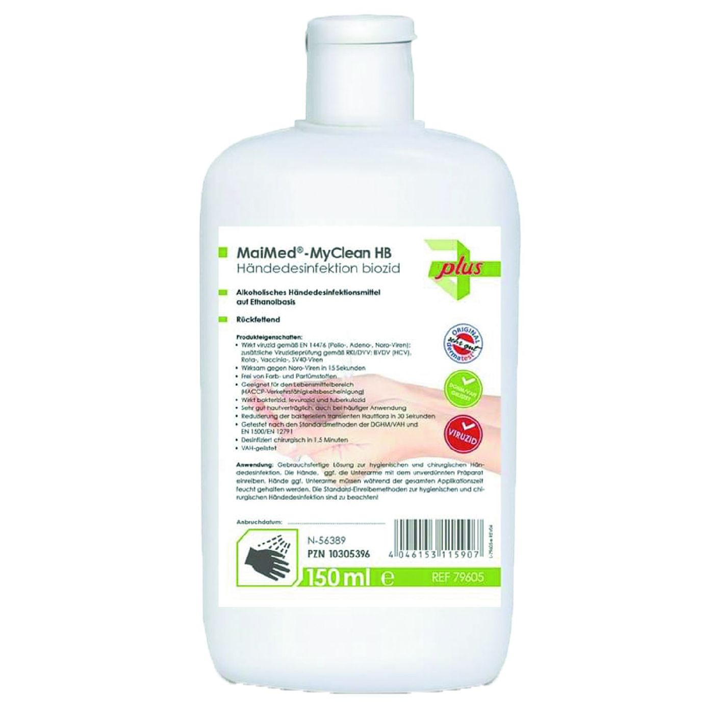 MyClean HB 150 ml Desinfektionsmittel Händedesinfektion bei Riemax