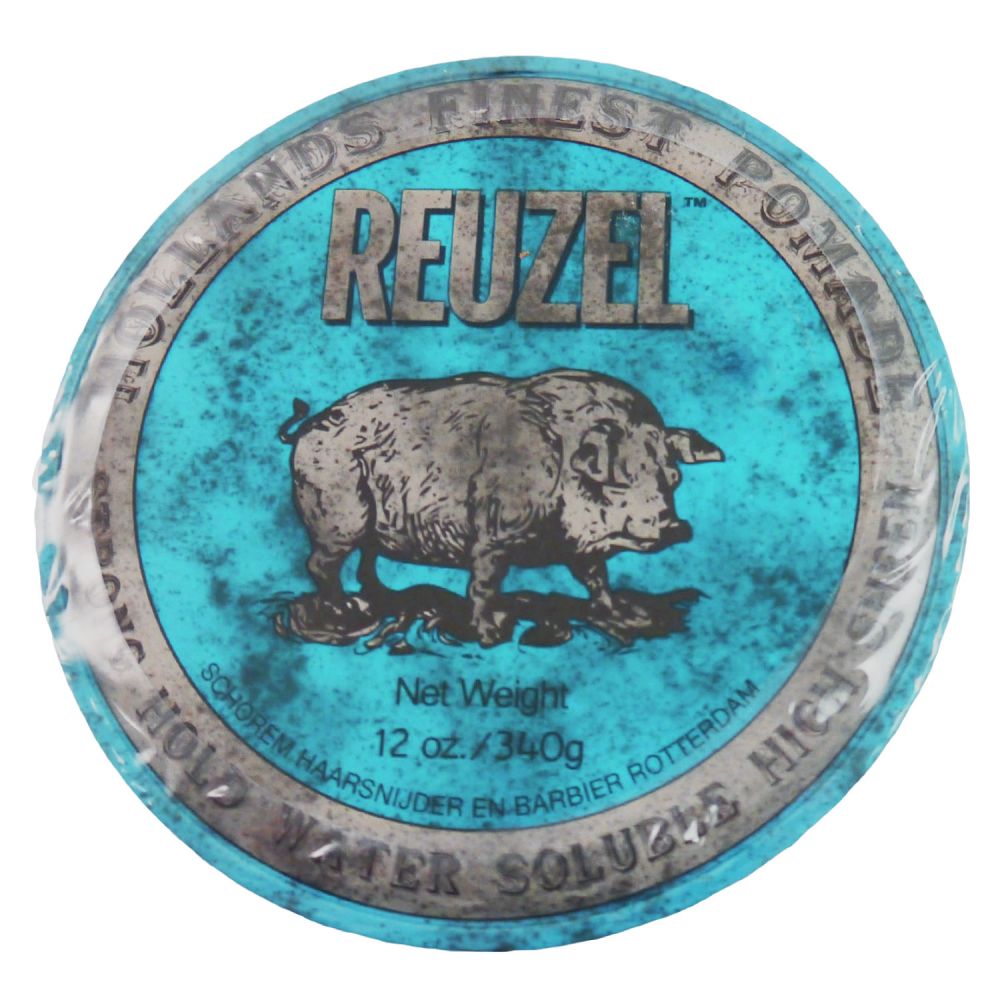 Reuzel Finest Pomade Blue Strong Hold Water Soluble High Sheen 340g bei ...