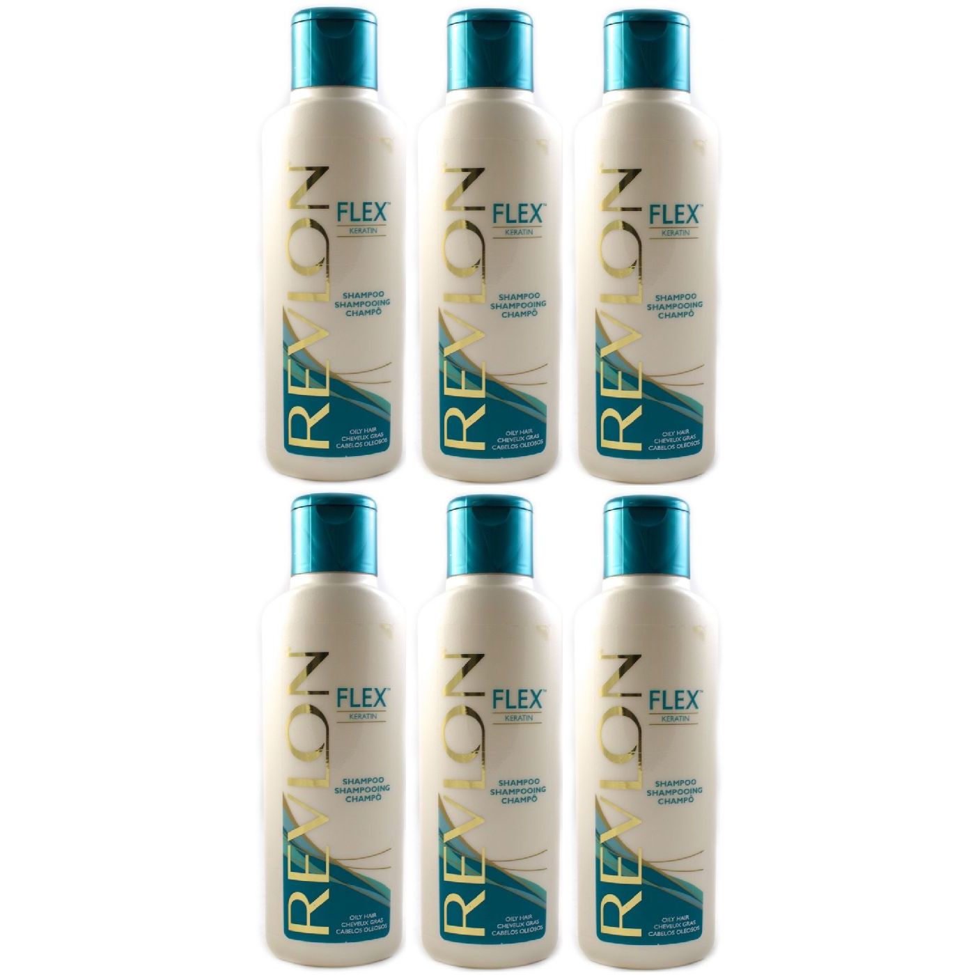 Revlon Flex Shampoo 6 x 400 ml leicht Fettendes Haar bei Riemax