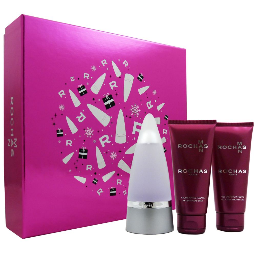 Rochas Man - Men Set 100 ml EDT & 100 ml SG & 100 ml ASB bei Riemax