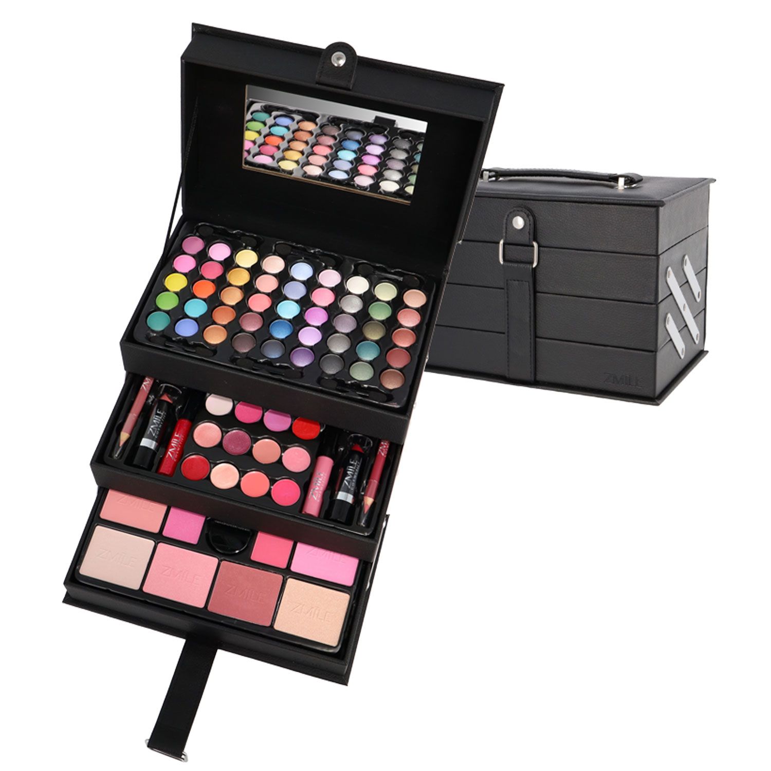 Schminkkoffer Beauty Case Zmile Black 82 tlg & Koffer i