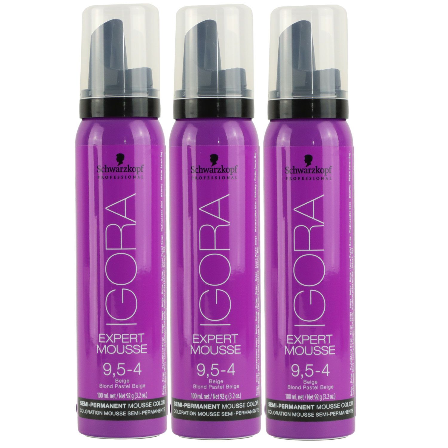 Schwarzkopf Igora Expert Mousse 3 x 100 ml 9,5-4 Set bei Riemax