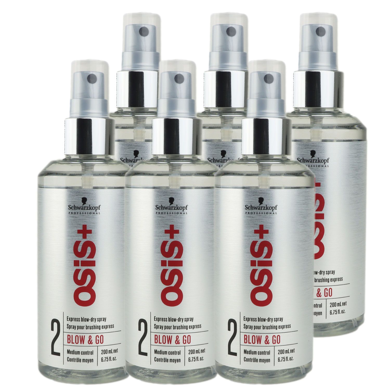 Schwarzkopf Osis + Blow & Go 6 x 200 ml Styling Spray b
