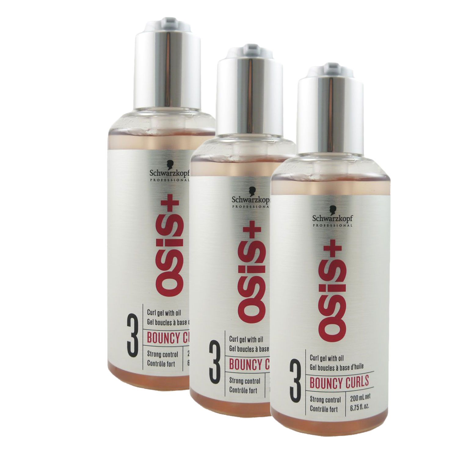 Schwarzkopf Osis Bouncy Curls 3 x 200 ml Locken Gel Set bei Riemax