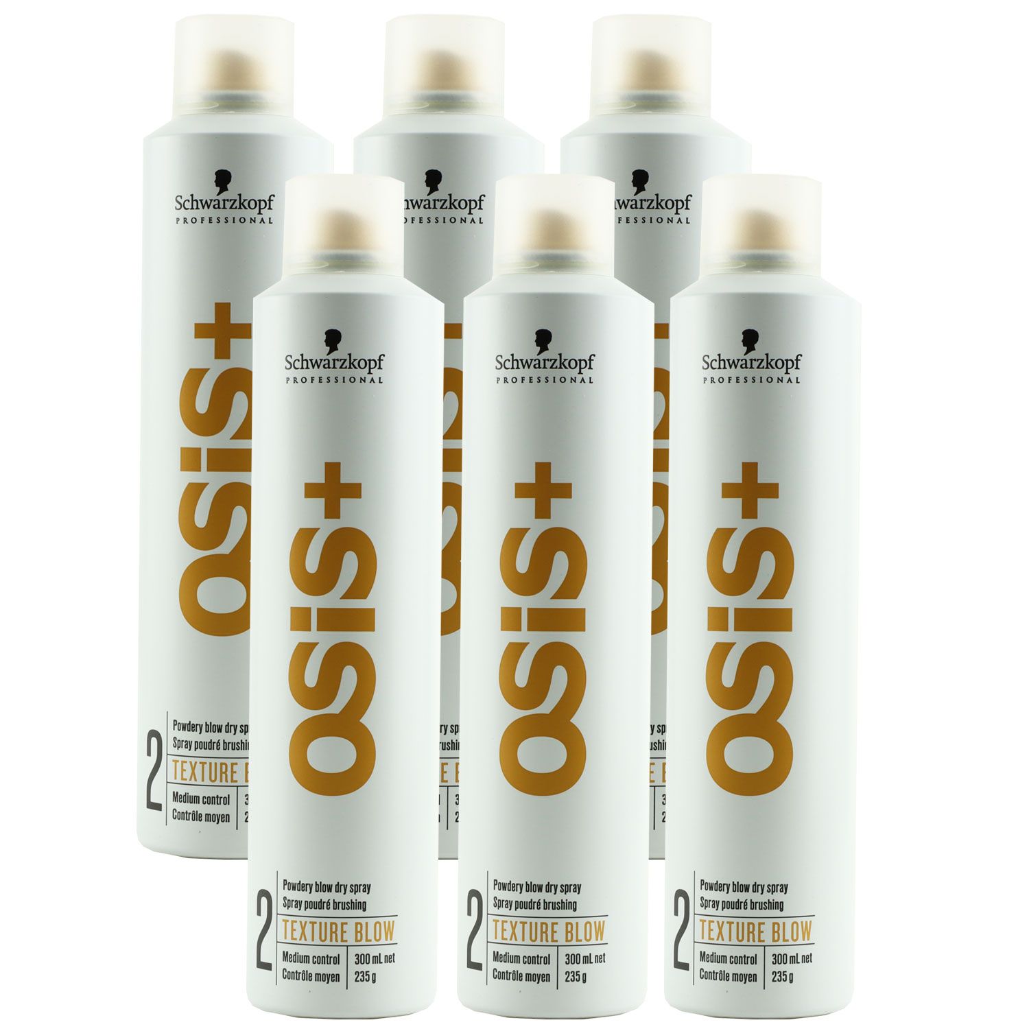Schwarzkopf Osis Texture Blow 6 x 300 ml trocken Föhn Spray bei Riemax