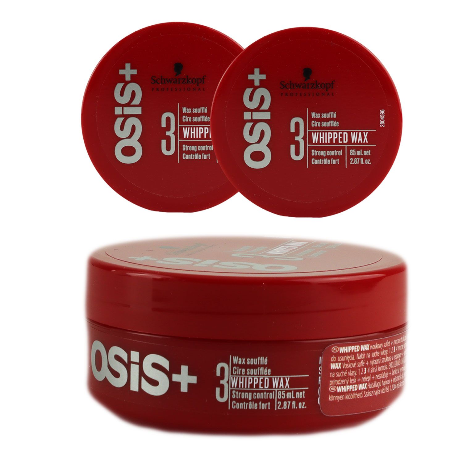 Schwarzkopf Professional Osis Texture 2 x 85 ml Whipped Wax Haarwachs ...