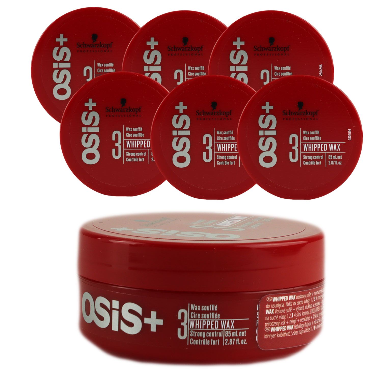 Schwarzkopf Professional Osis Texture 6 x 85 ml Whipped Wax Haarwachs ...
