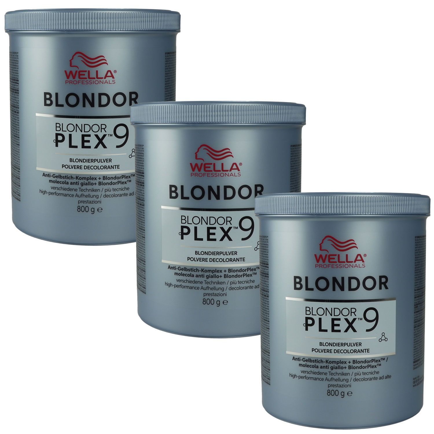Wella Blondor BlondorPlex 9 3 x 800 g Set bei Riemax