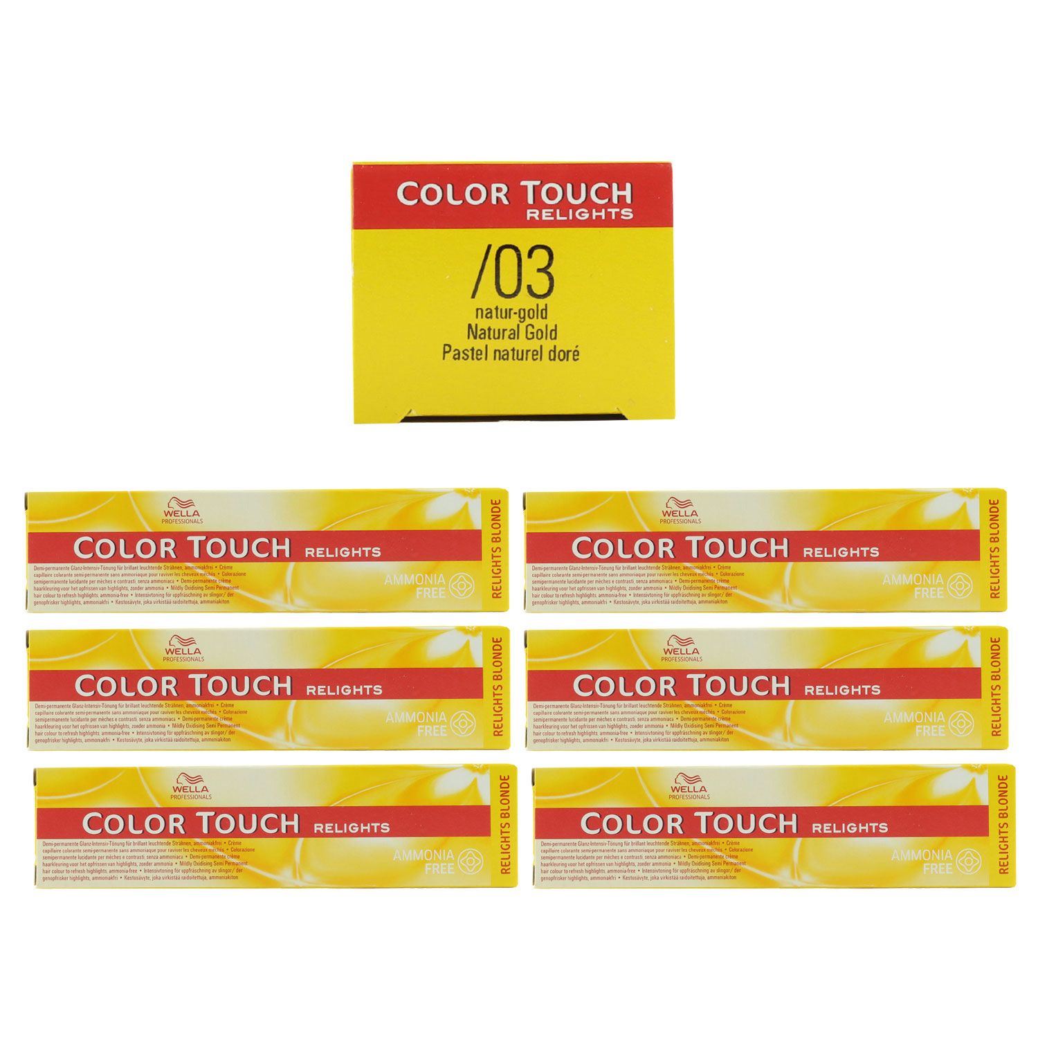 Wella Color Touch Relights Blonde 6 x 60 ml /03 natur g