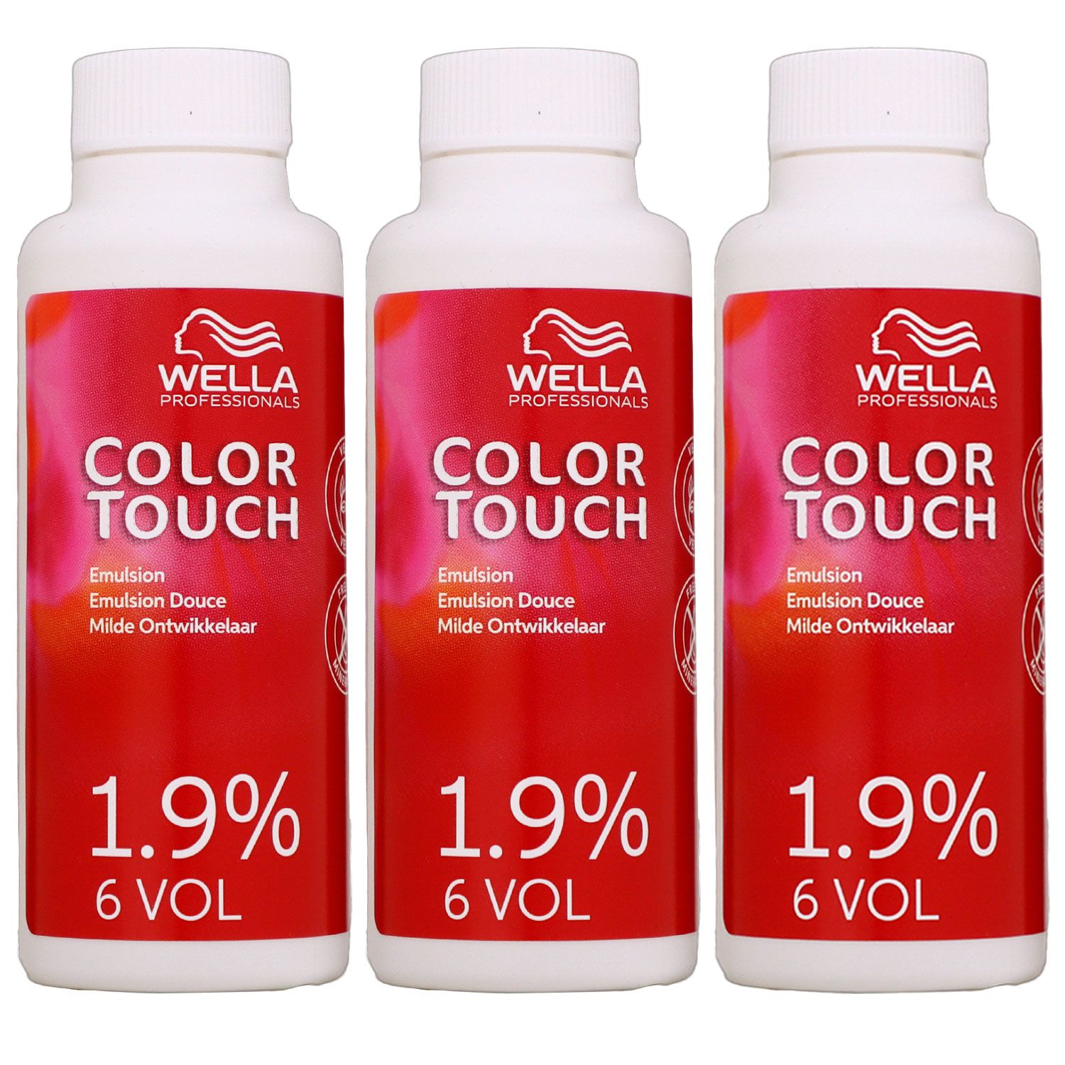 Wella Color Touch normale Emulsion 1,9% 3 x 60 ml Entwickler bei Riemax