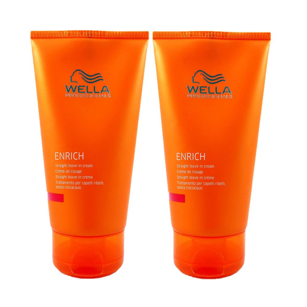 Wella Enrich Straight Leave-In Cream 2 x 150 ml Set bei Riemax
