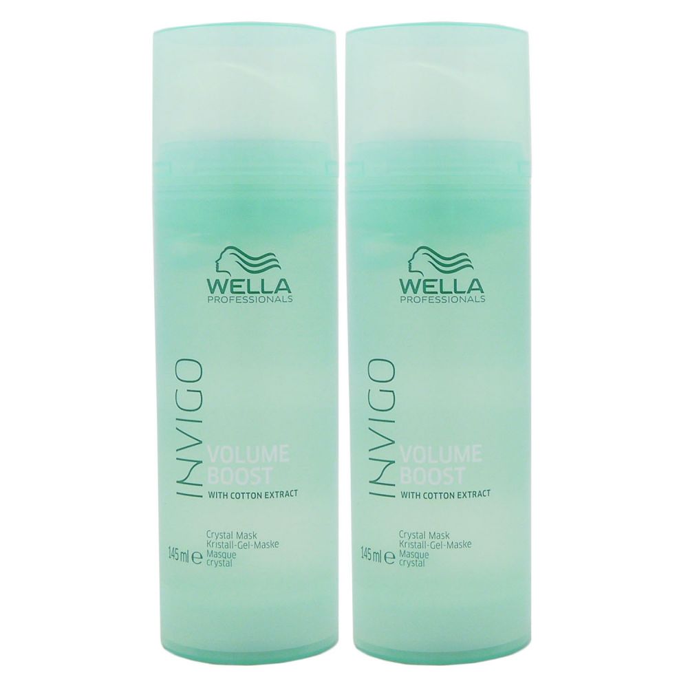 Wella INVIGO Volume Boost 2x 145 ml Crystal Mask Kristall-Gel-Maske ...