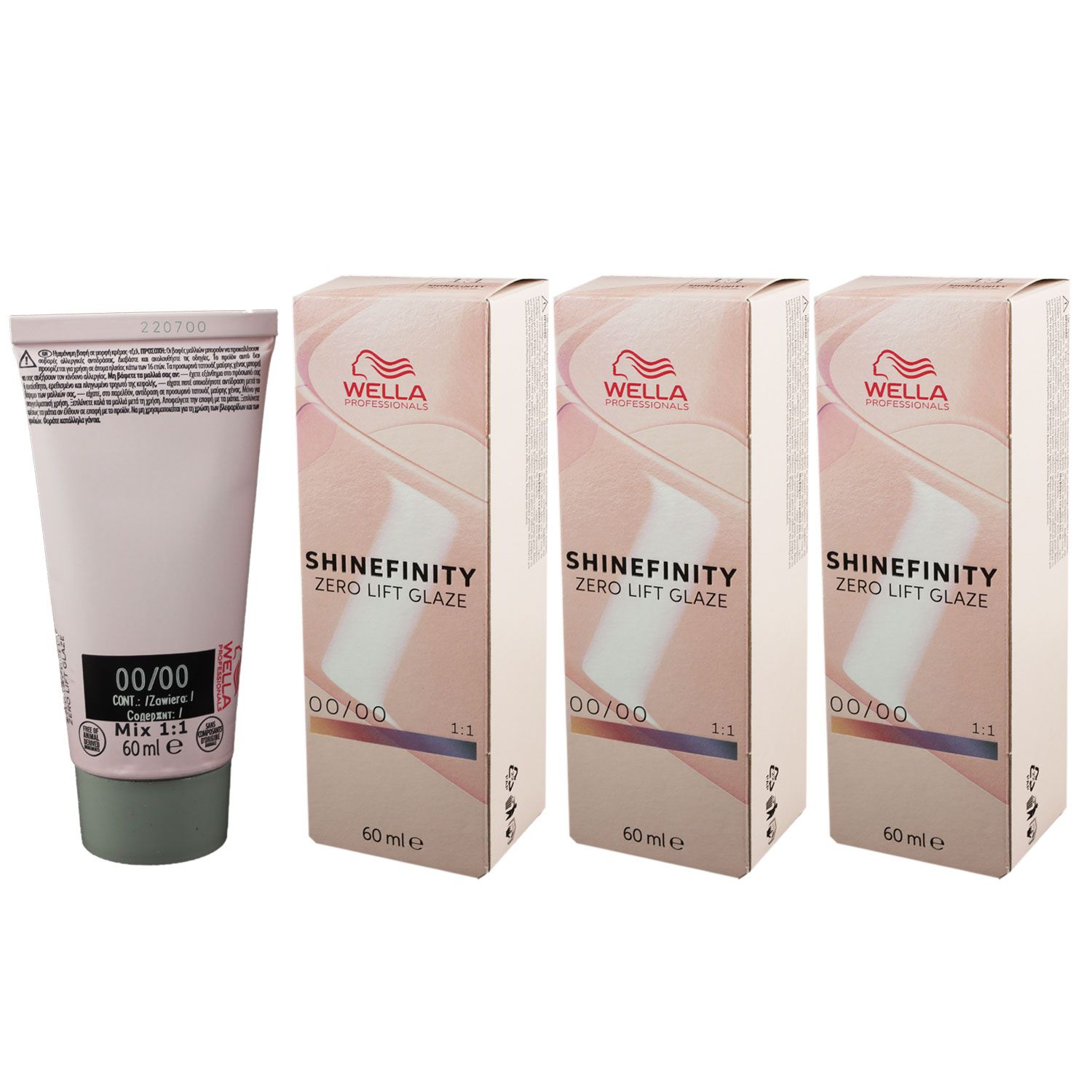 Wella Shinefinity 3 x 60 ml 00/00 Crystal Glaze Booster Set bei Riemax