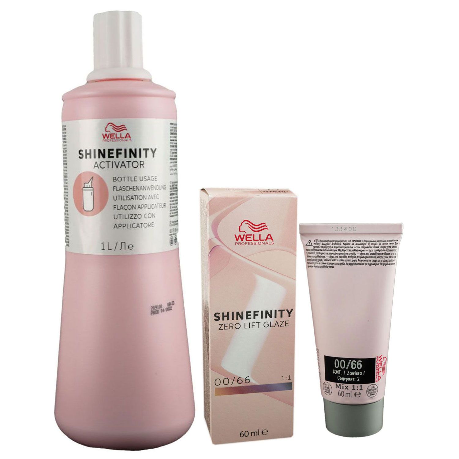Wella Shinefinity Glaze Cool 60 ml 00/66 & Activator Bottle bei Riemax
