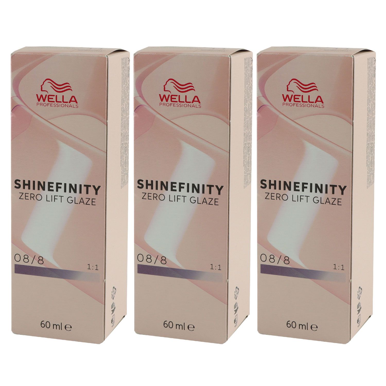 Wella Shinefinity Glaze Cool 3 x 60 ml 08/8 Blue Pearl Set bei Riemax