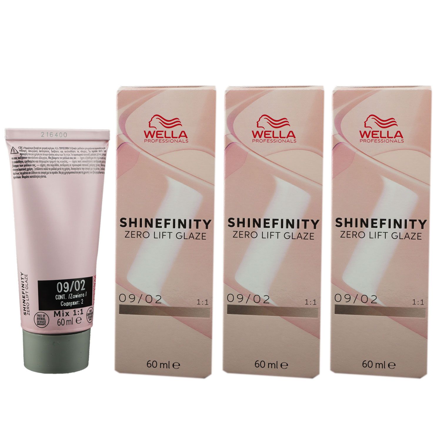 Wella Shinefinity Glaze Natural 3 x 60 ml 09/02 Soft Sage bei Riemax