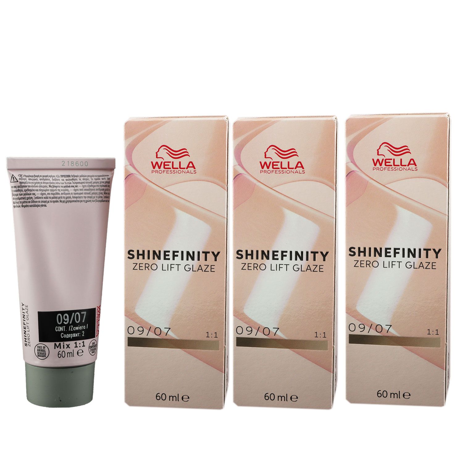 Wella Shinefinity Glaze Natural 3 x 60 ml 09/07 Beige Sand bei Riemax