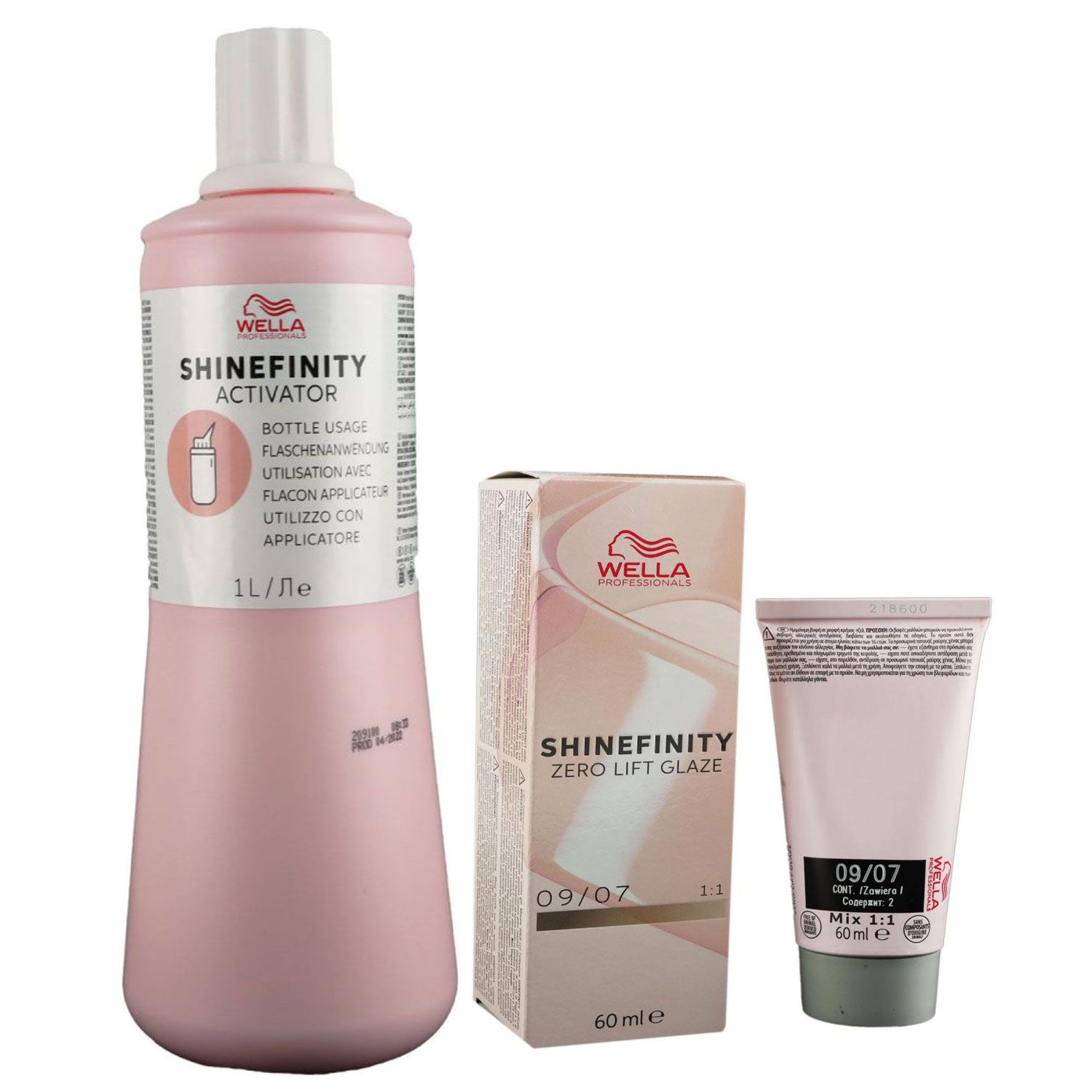 Wella Shinefinity Glaze Natural 60ml 09/07 & Activator Bottle 2% bei Riemax