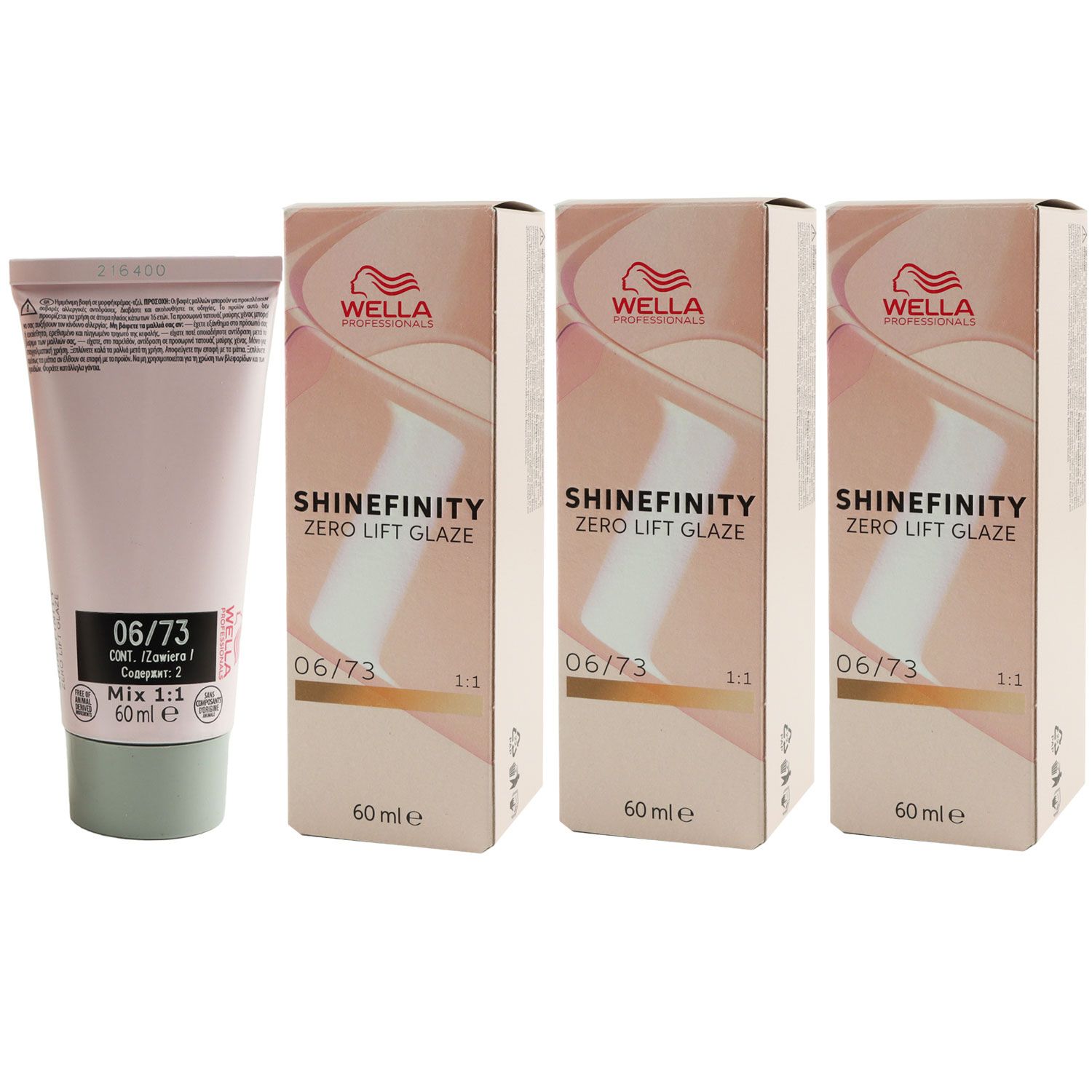 Wella Shinefinity Glaze Warm 3 x 60 ml 06/73 Set bei Riemax