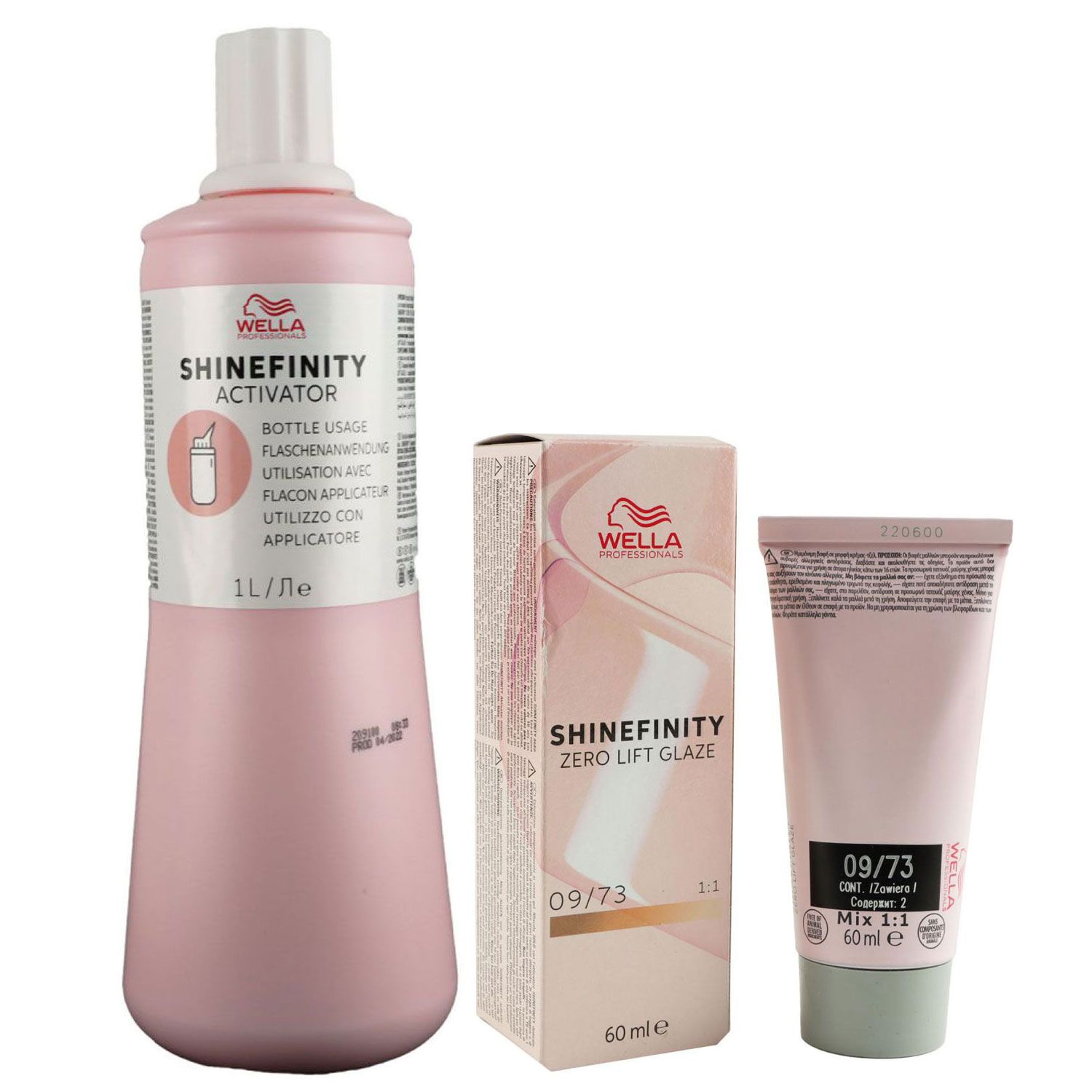 Wella Shinefinity Glaze Warm 60 ml 09/73 & Activator Bottle bei Riemax