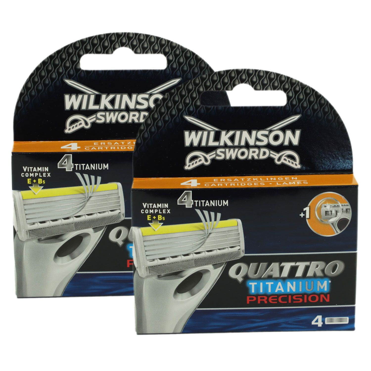 Wilkinson Quattro Titanium Precision 2 x 4 Rasierklingen bei Riemax