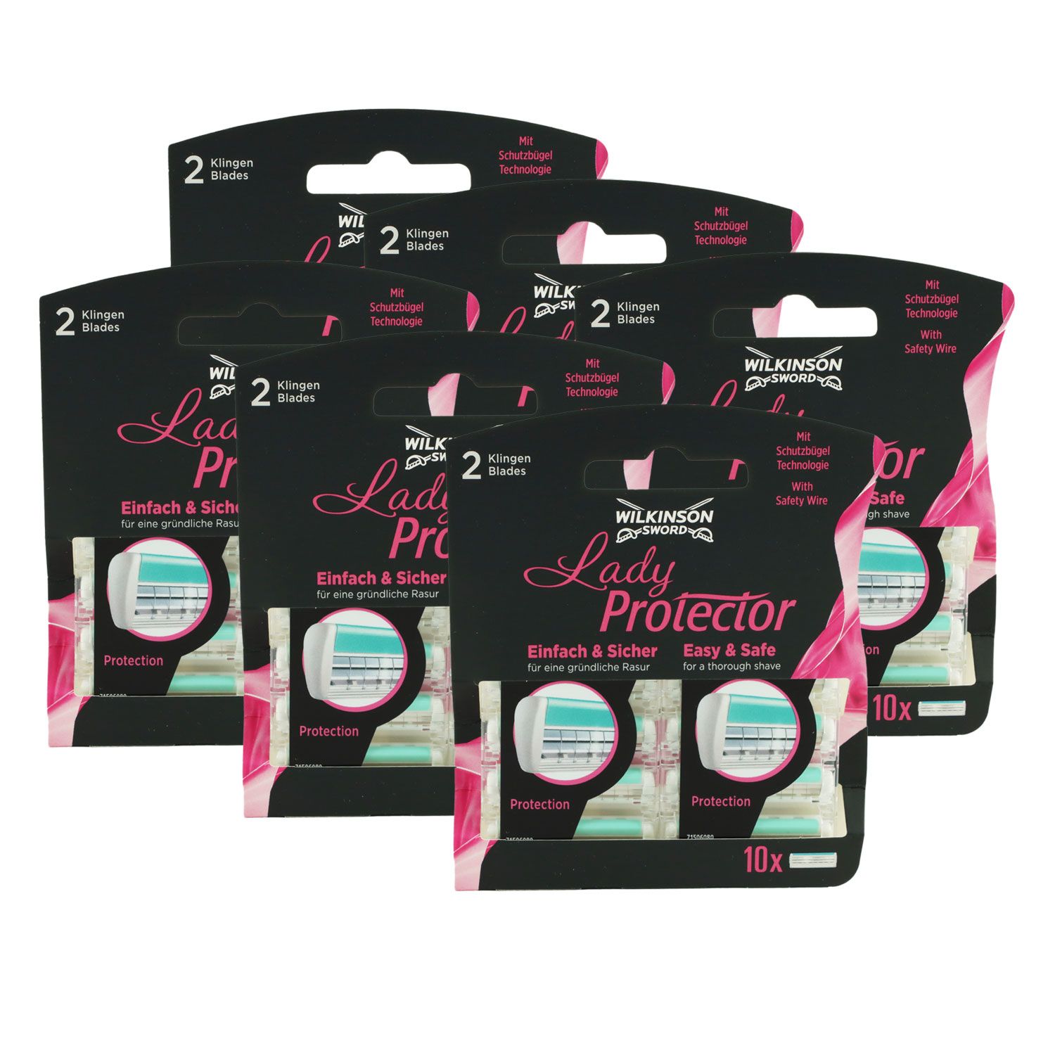 Wilkinson Sword Lady Protector 6 x 10 Rasierklingen Set bei Riemax